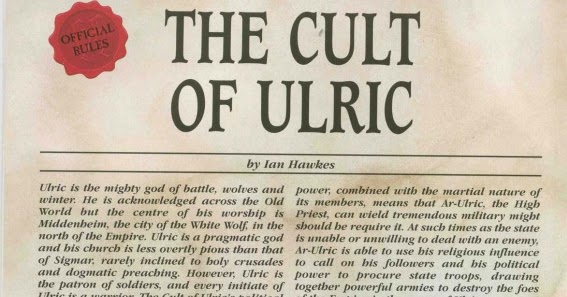 Warhammer Fantasy Battles 6th Edition Characters/Special Rules: Cult of ...