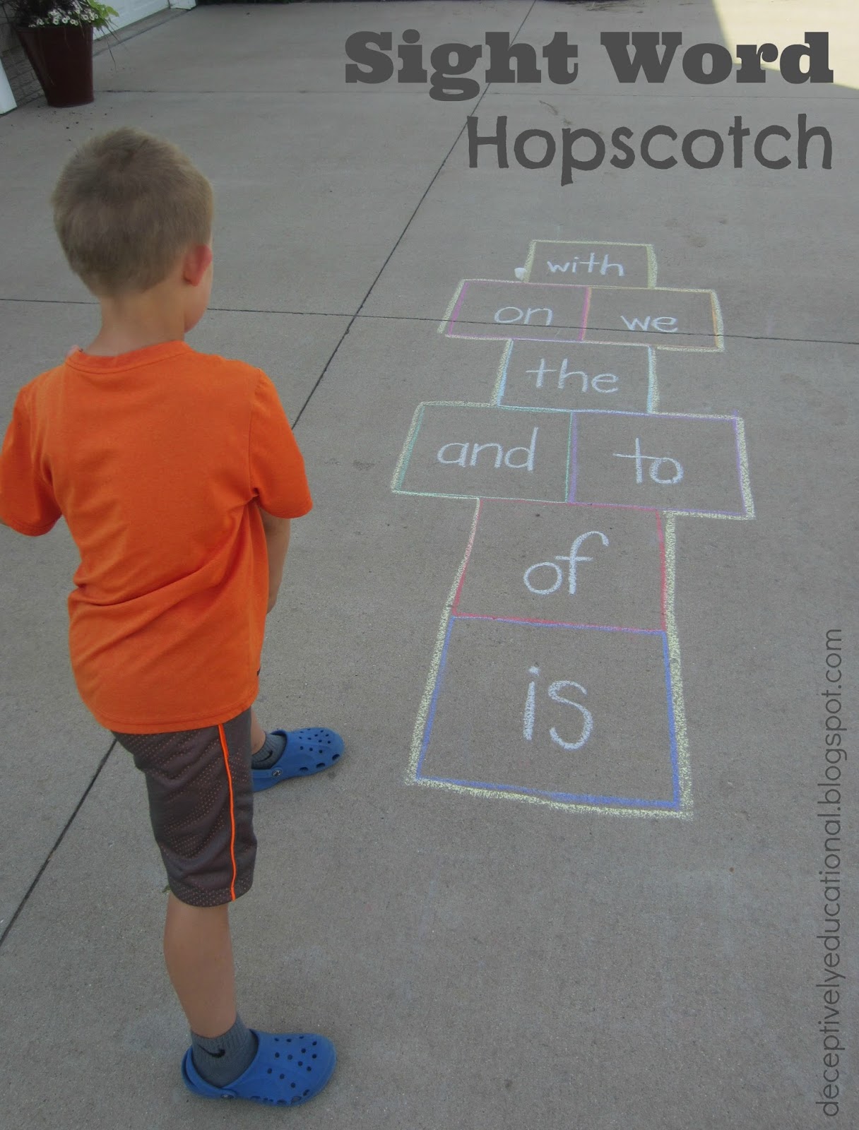 Relentlessly Fun, Deceptively Educational: Sight Word Hopscotch