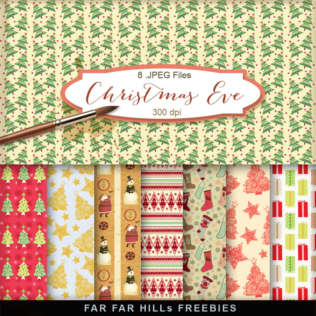 New Freebies Kit of Backgrounds - Christmas Eve:Far Far Hill - Free ...