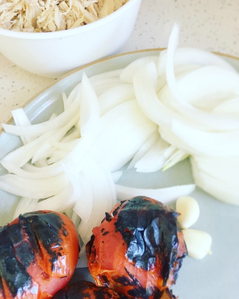 Tinga de pollo - Delirios de Cocina