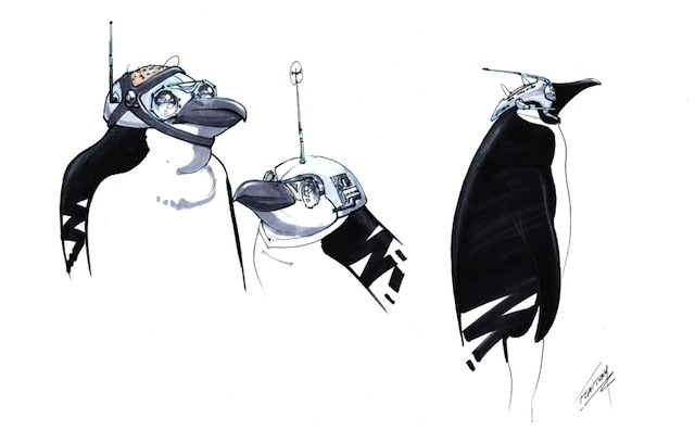 Tim Burton Collective News: "Batman Returns" Penguins Artwork Revealed