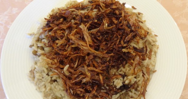 Mdardra (Rice with Lentils) Recipe | LEBANESE RECIPES