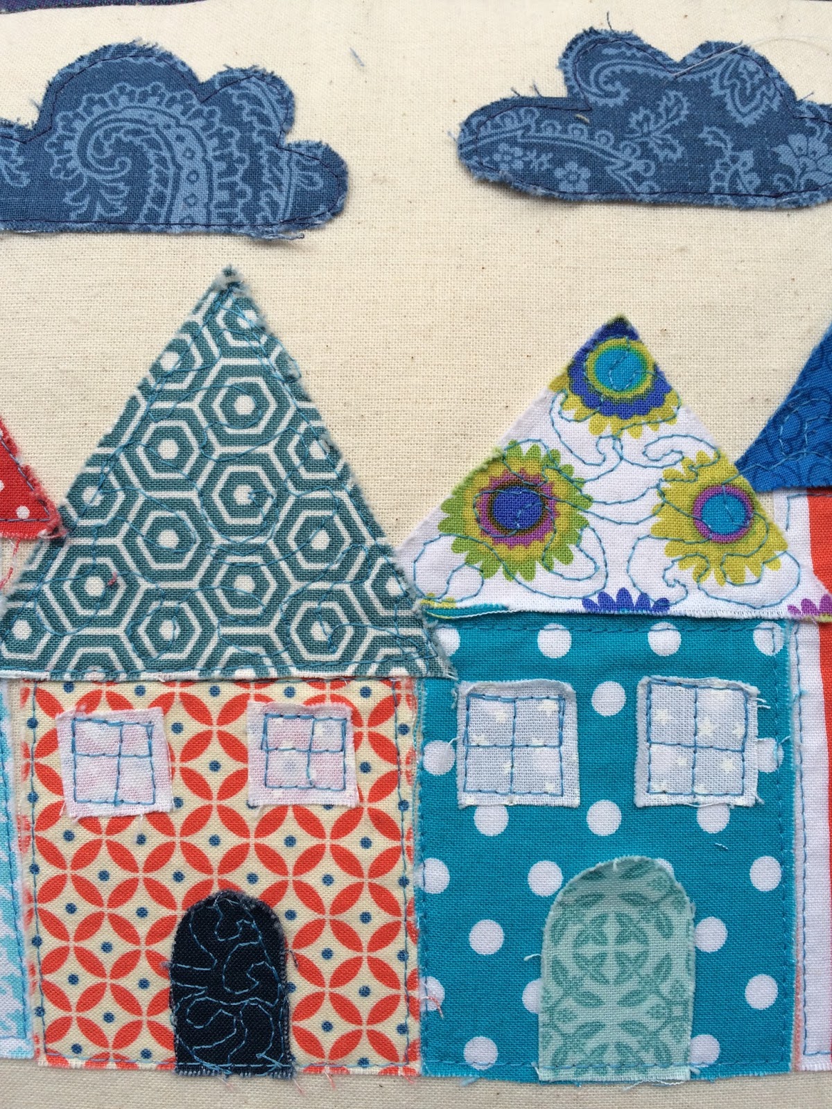 Applique Houses and some Sketchbook Club inspiration! | Butterfly Bright
