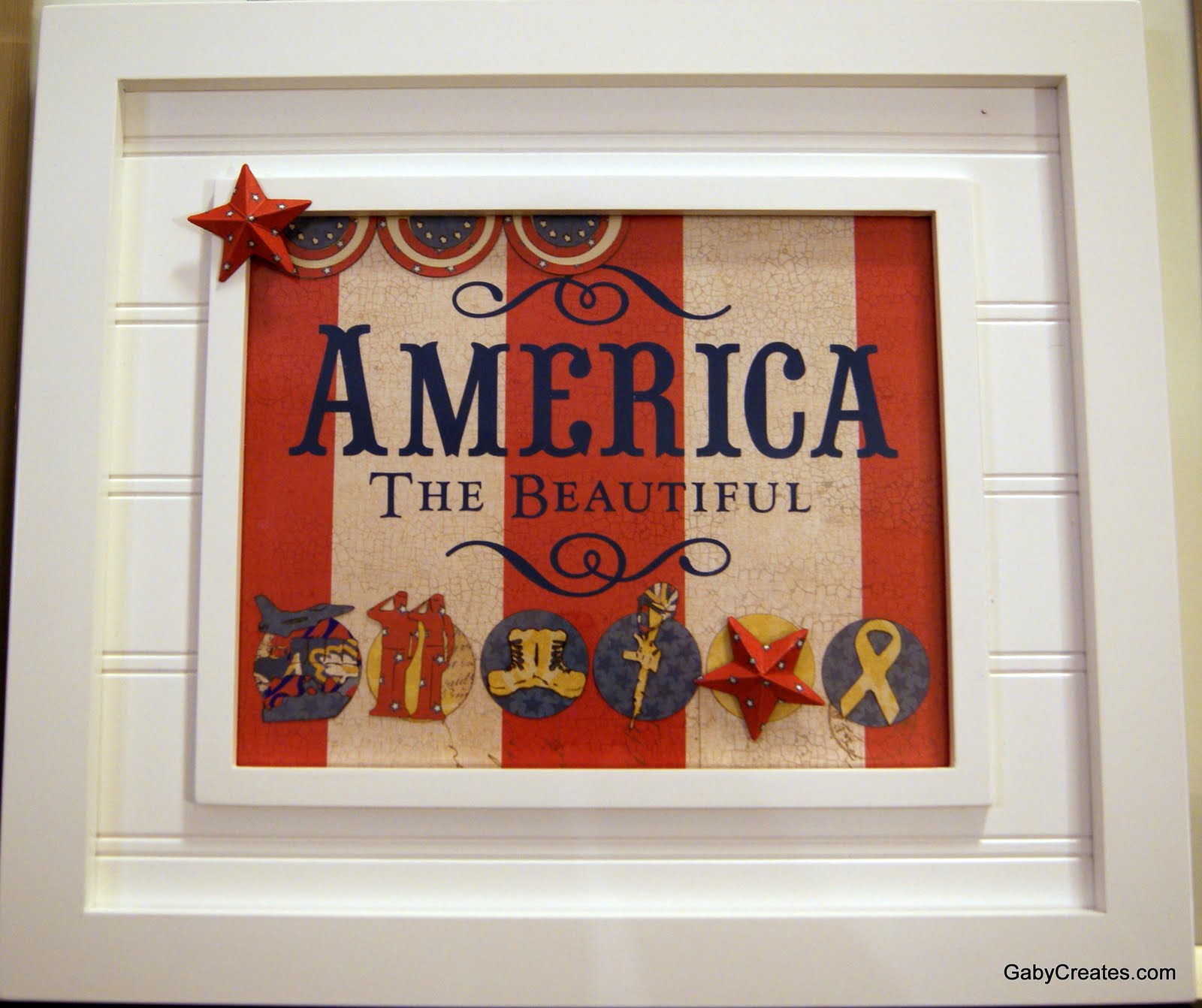 She's a Sassy Lady: America The Beautiful Frame