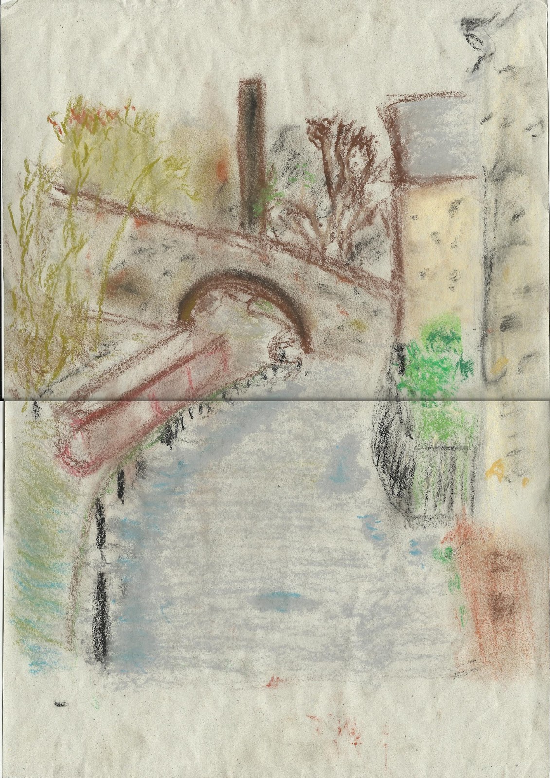 observational drawing (sem 2) : landscape colour