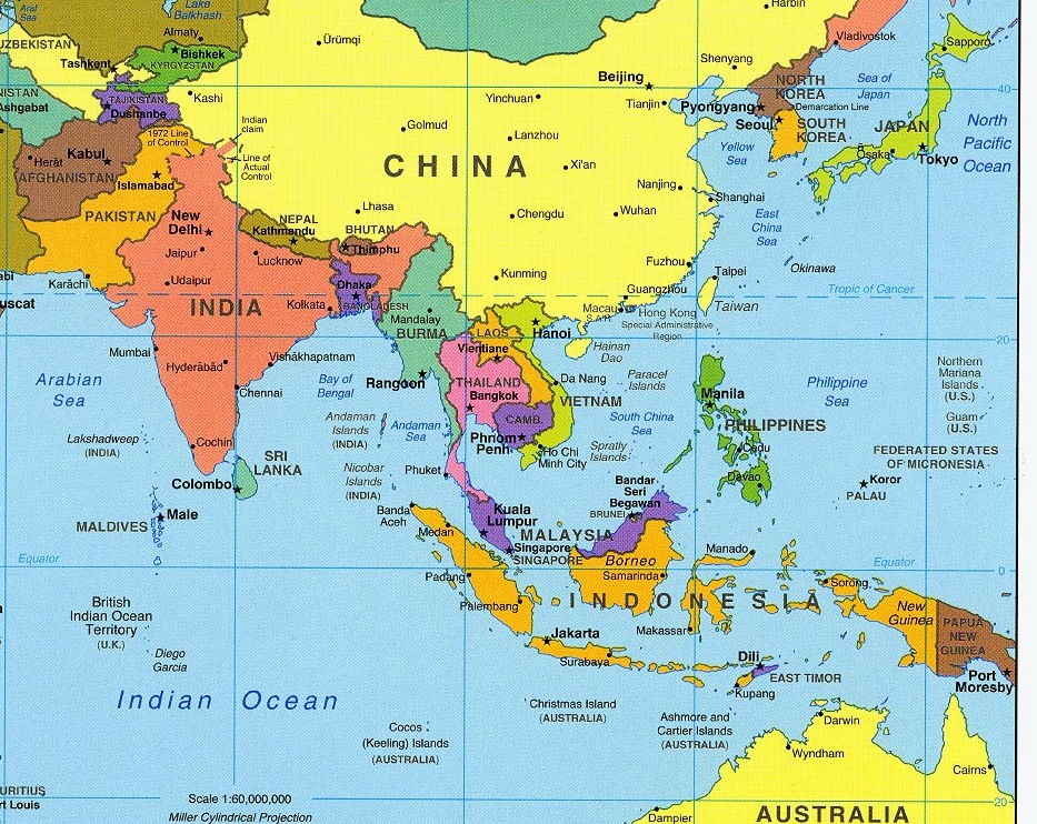 Filipinas Mapa Capitales