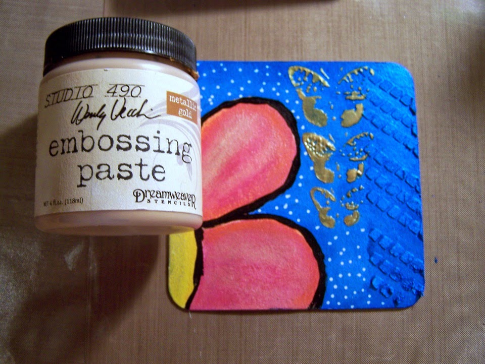 Eclectic Paperie: Birthday Triptych with Stencils and Paints and so ...