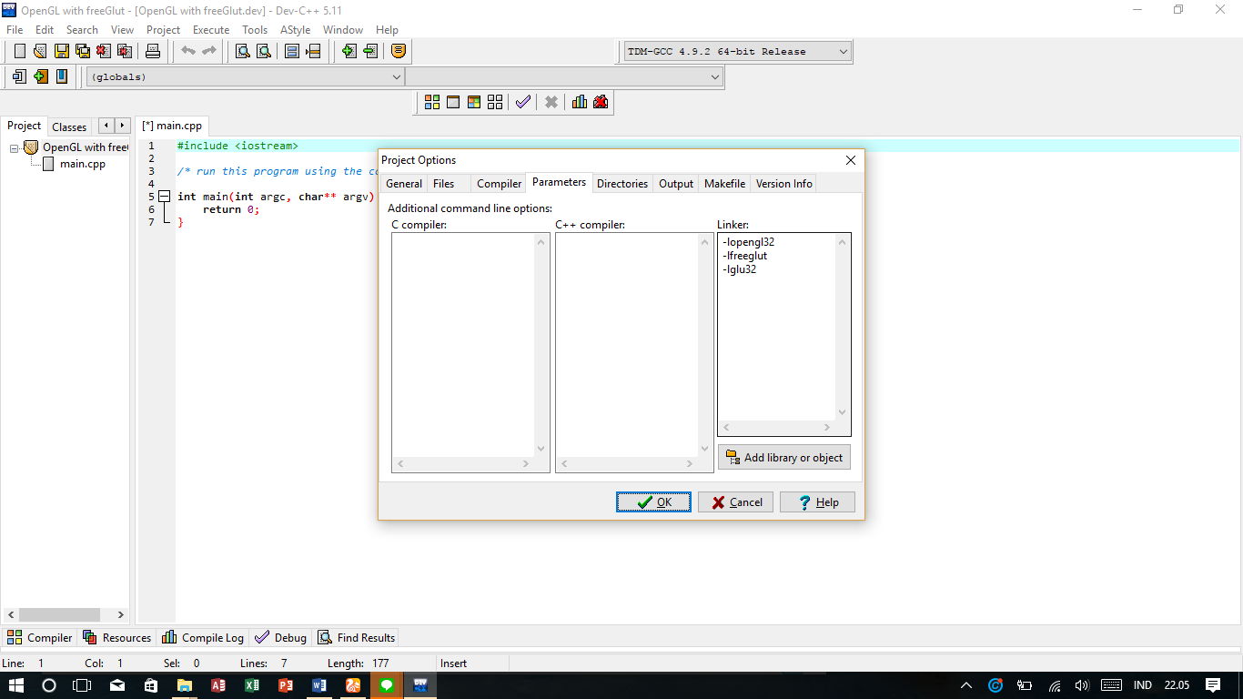 The Number One: Cara Instal dan Setting OpenGL di Dev.C++