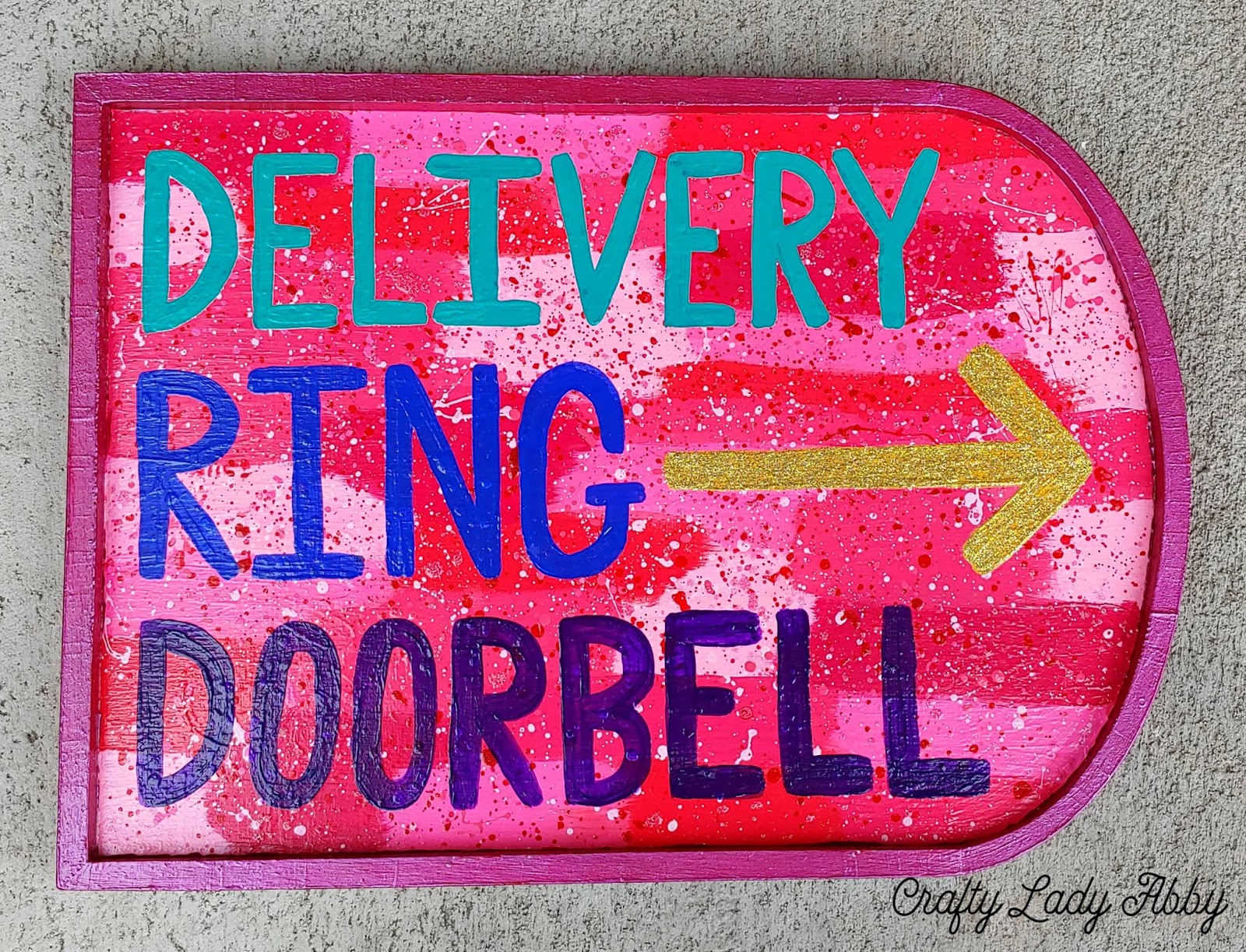 HOME DIY: Delivery Ring Doorbell Painted Sign