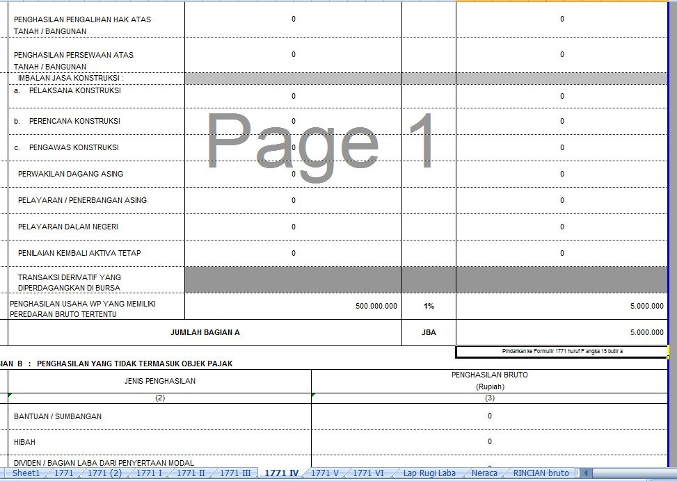 belajar usaha: Contoh Pelaporan SPT Tahunan Badan 2015