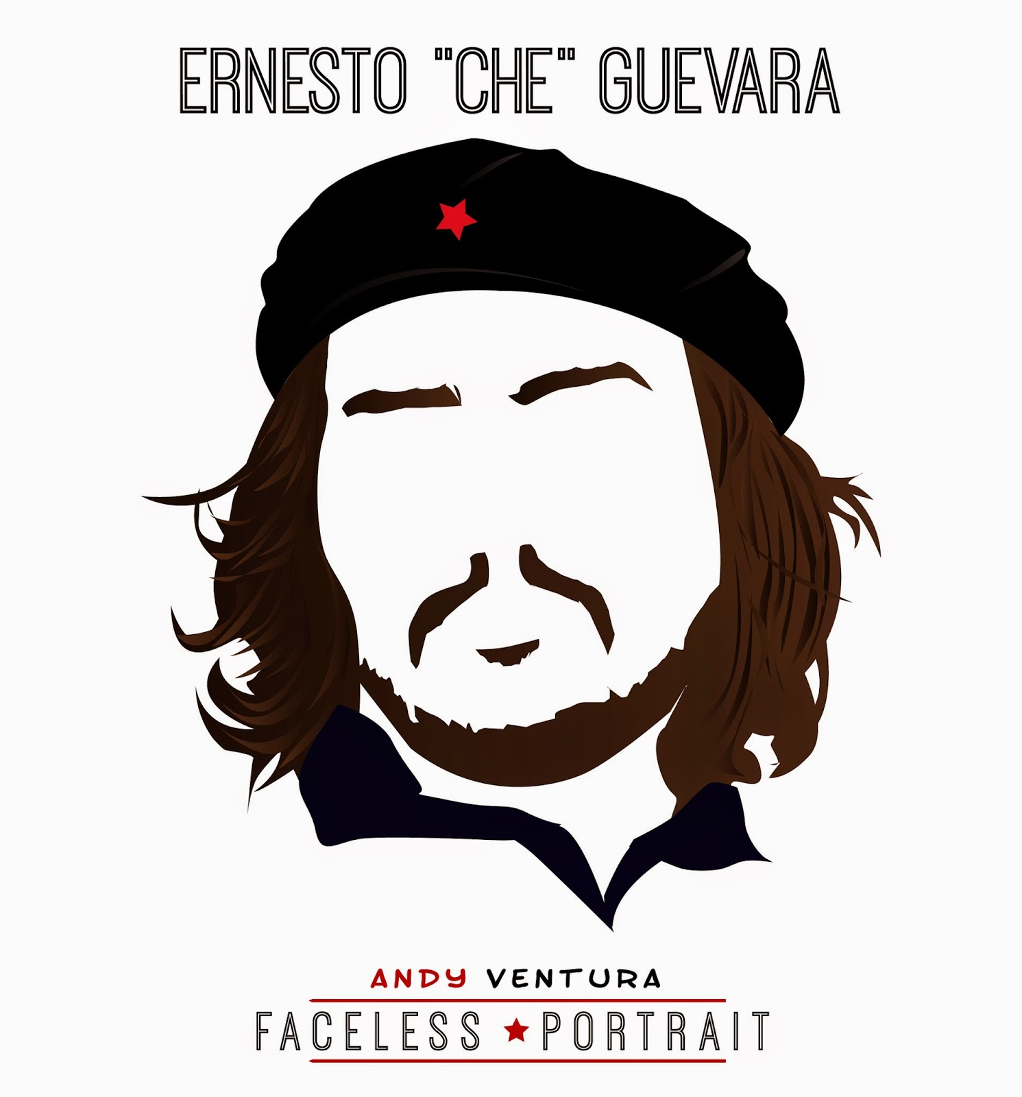 Le vignette di Andy Ventura: Faceless Portrait N. 136 Ernesto "Che" Guevara