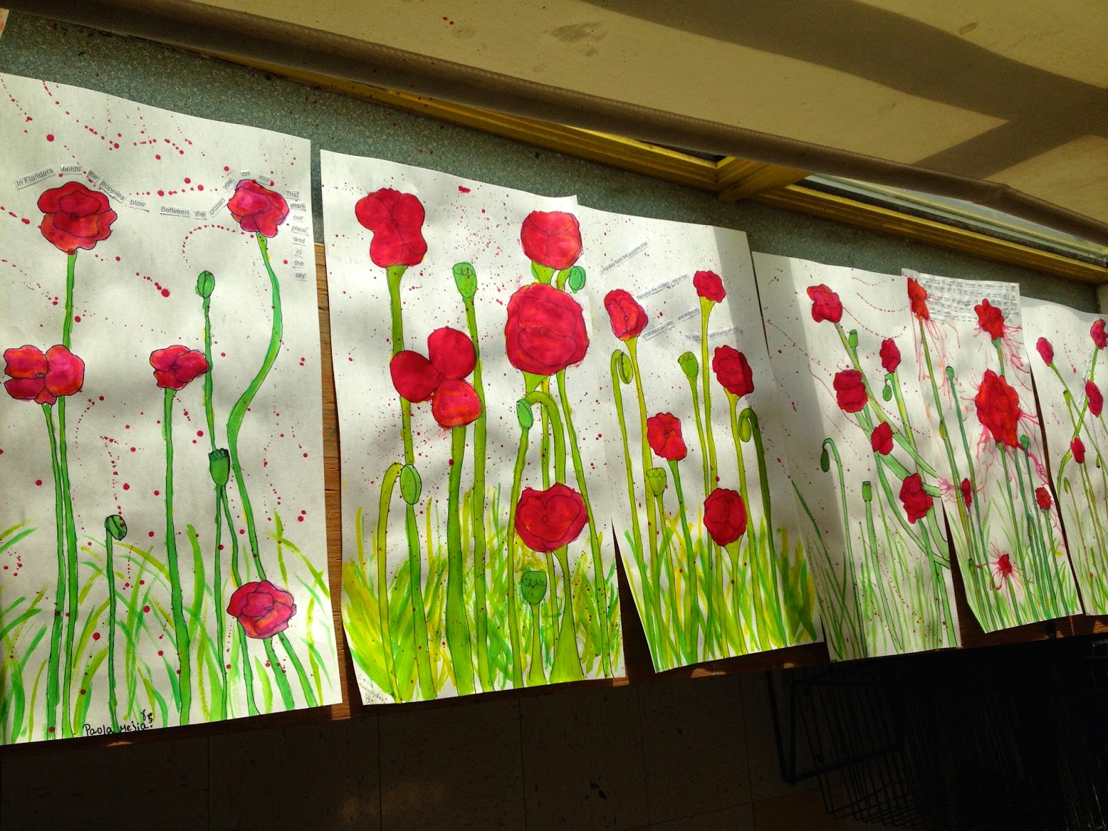 Ms. Bernini's Art Class: Flanders Field Poppies