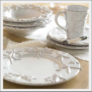 Seaside Inspired - Beach Decor: Seashell Tableware, Serving Pieces