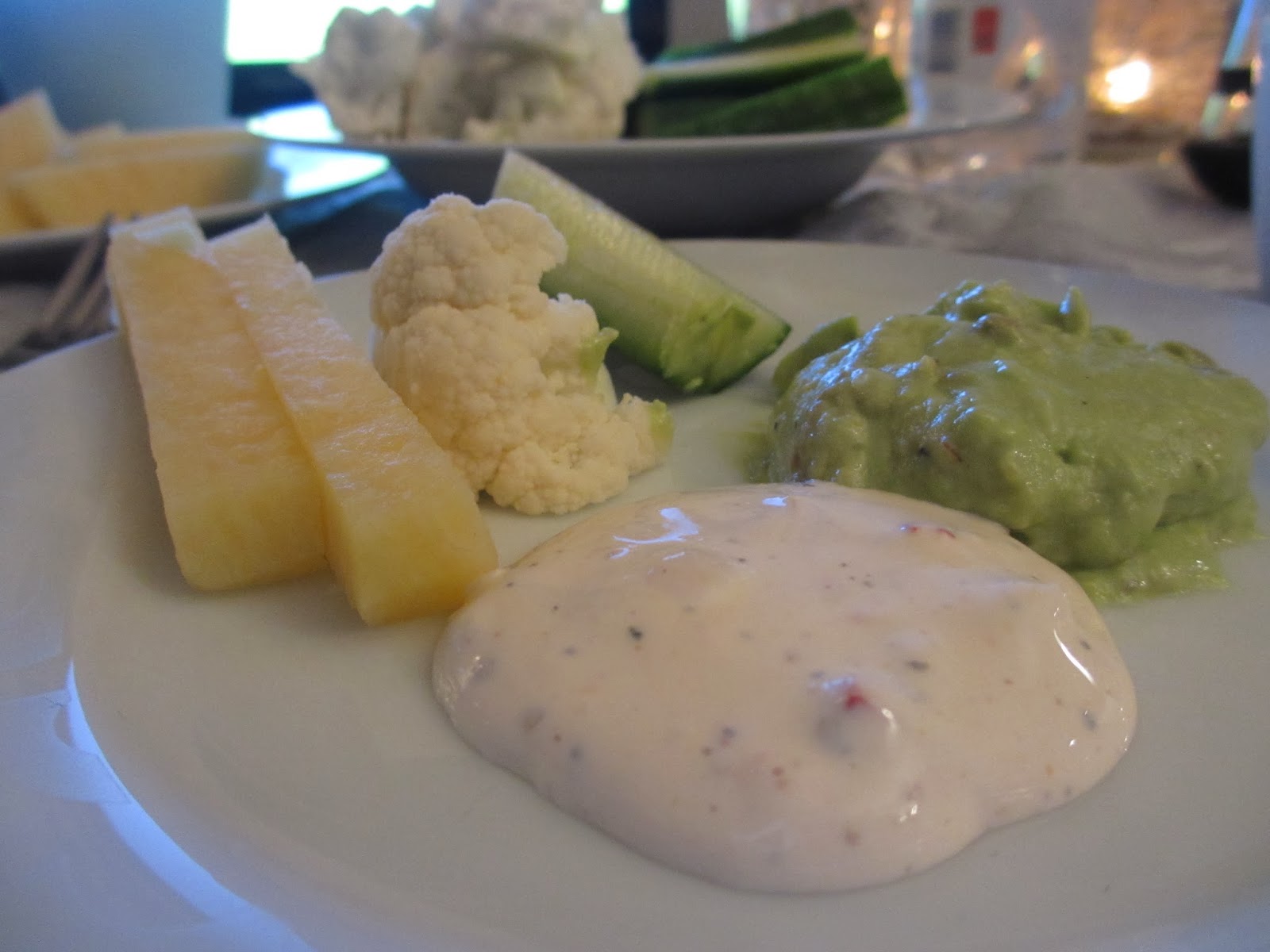 Heitmat: Grønnsaker og dipp