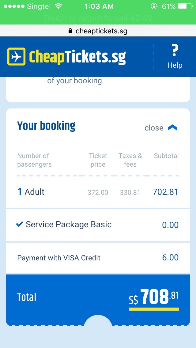 Travel Thoughts: Air Flight Tickets from CheapTickets.sg vs. Expedia ...