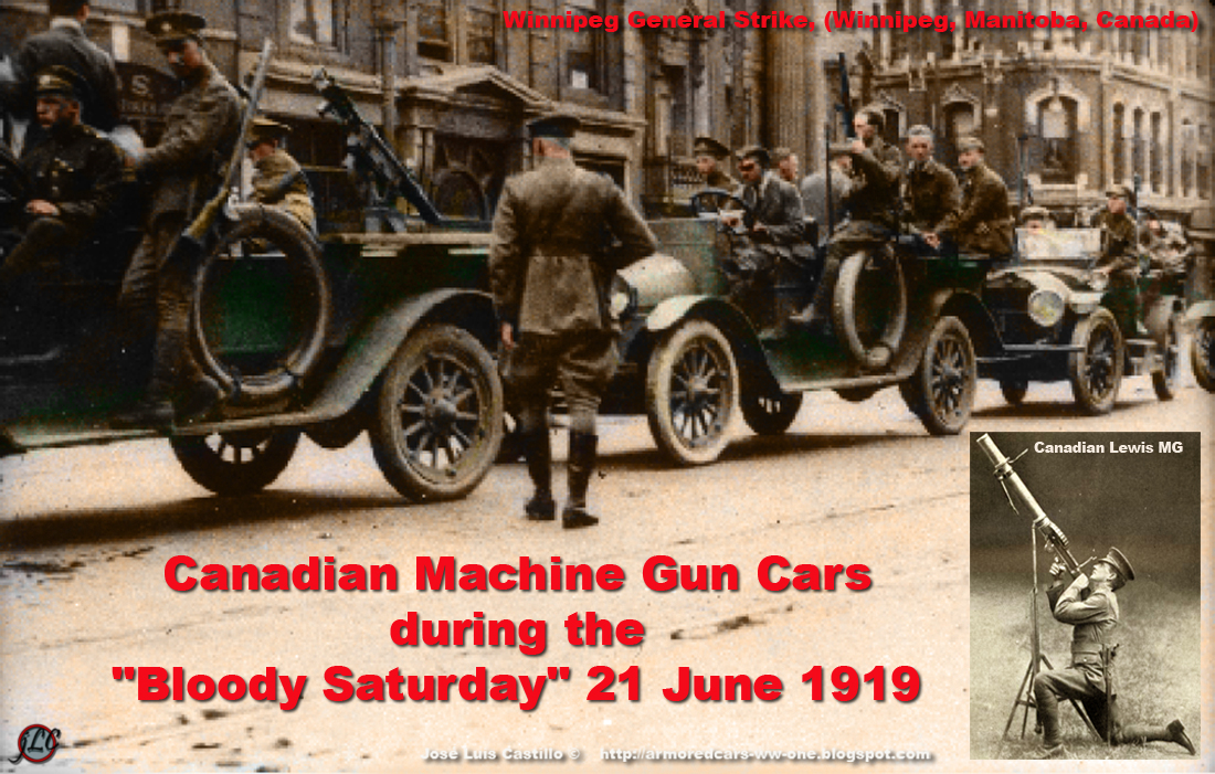 Armored Cars in the WWI: Canadian Machine Gun Cars (Lewis MG). Winnipeg ...