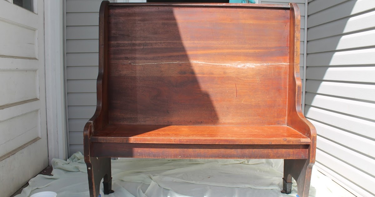 Painted Deacons Bench | love my simple home