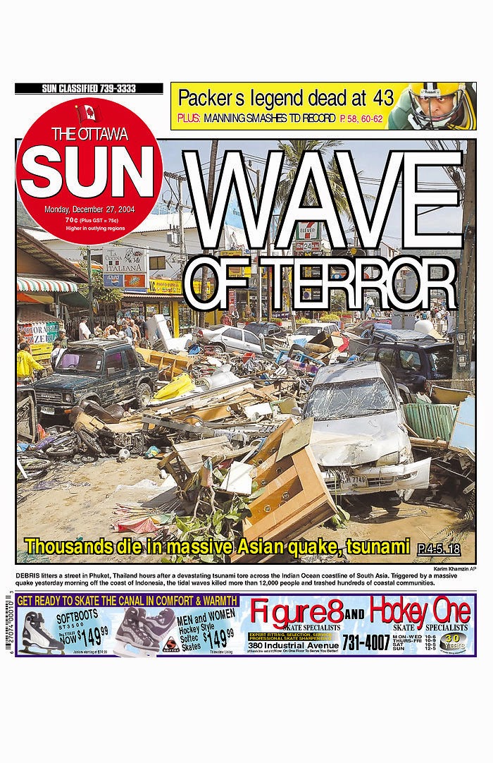 The Friends of Della and Don: Tsunami makes headlines