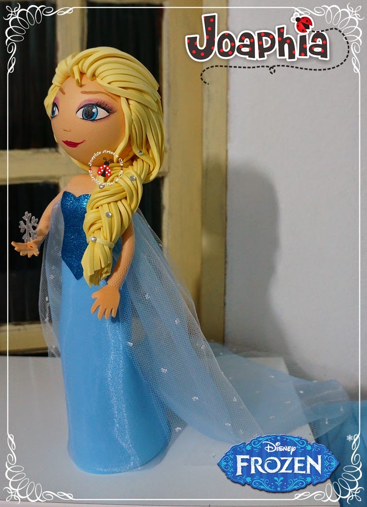 JOAPHIA ARTES E CIA: RAINHA ELSA EM E.V.A. 3D - FROZEN