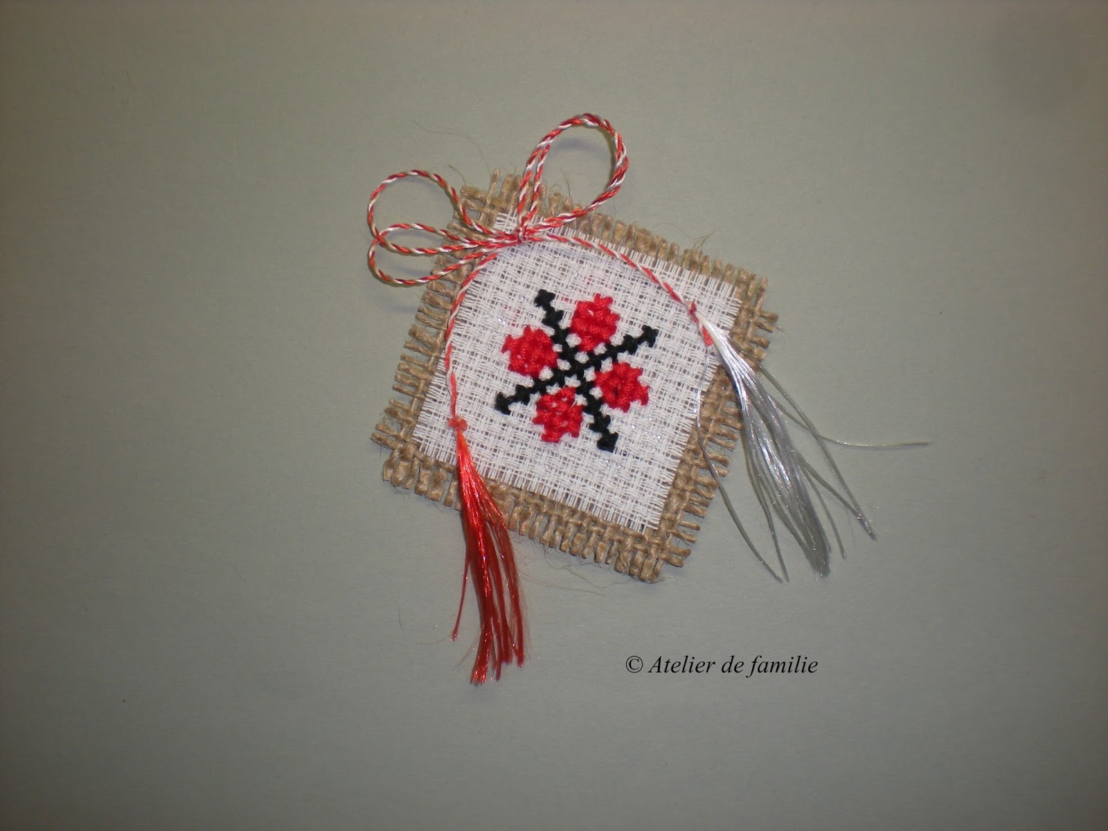 Mărțișoare cusute ~ Atelier de familie