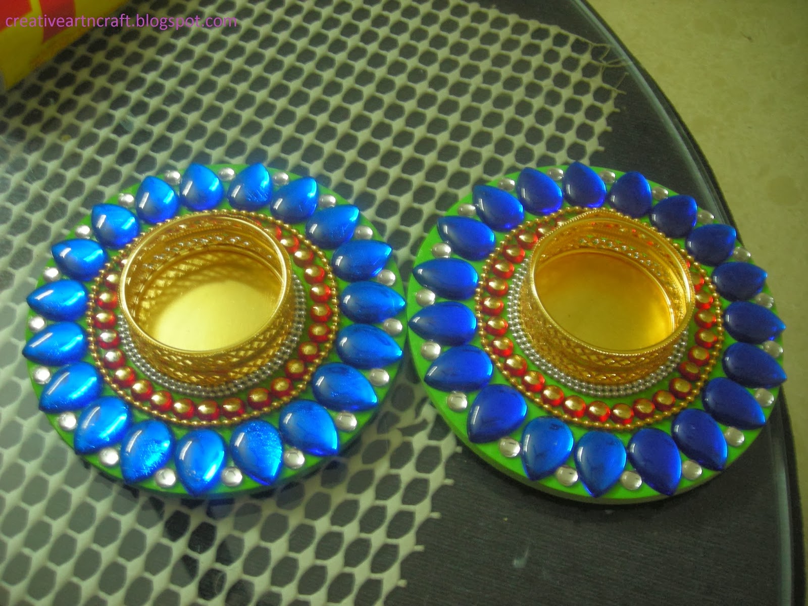 Anu's art and crafts: Floating Diya