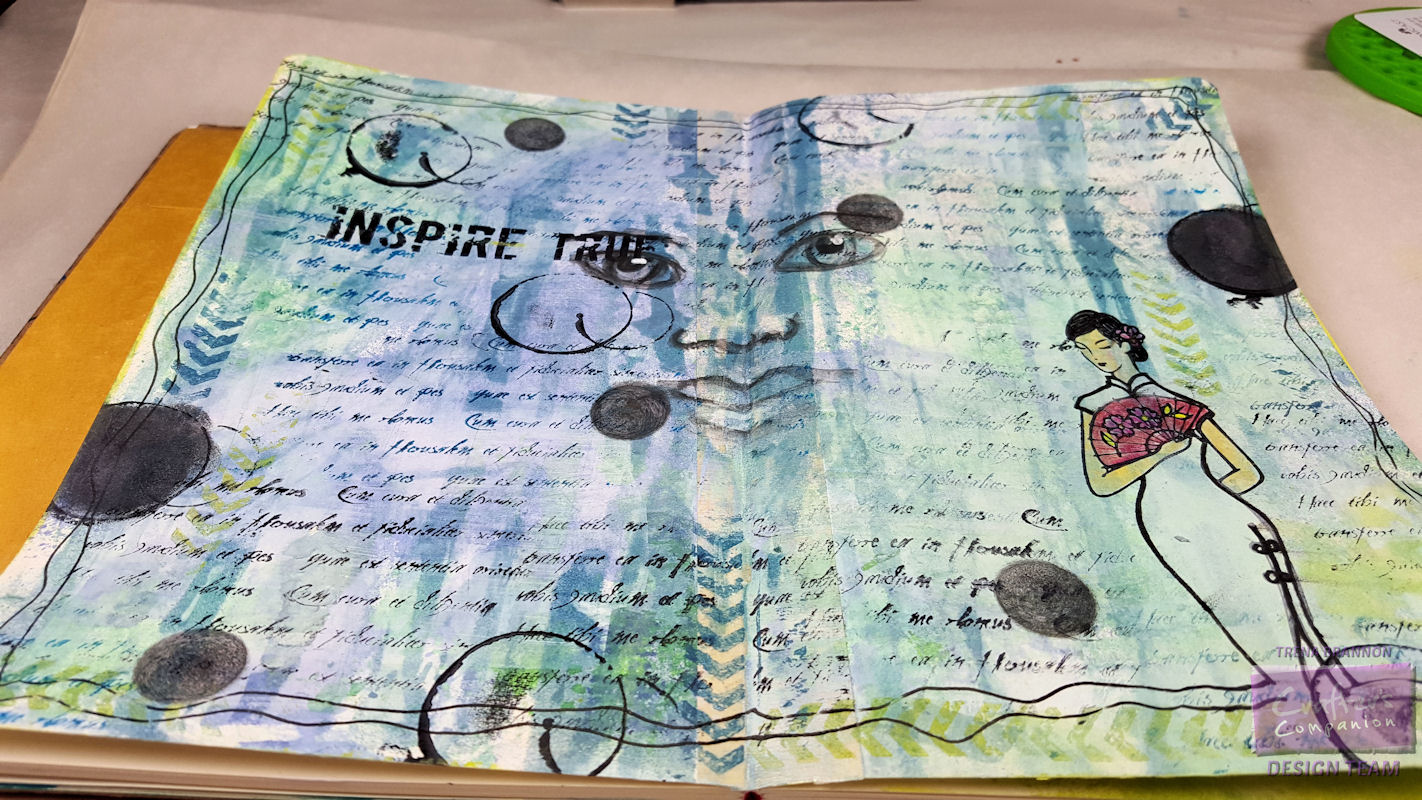 Trena's Stampin' Headquarters: Colorful Journal Page