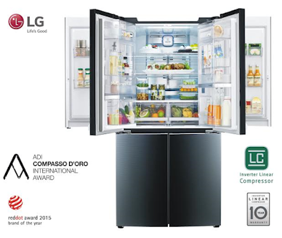 LG wins Italian design award for dual DOOR-IN-DOOR? refrigerator