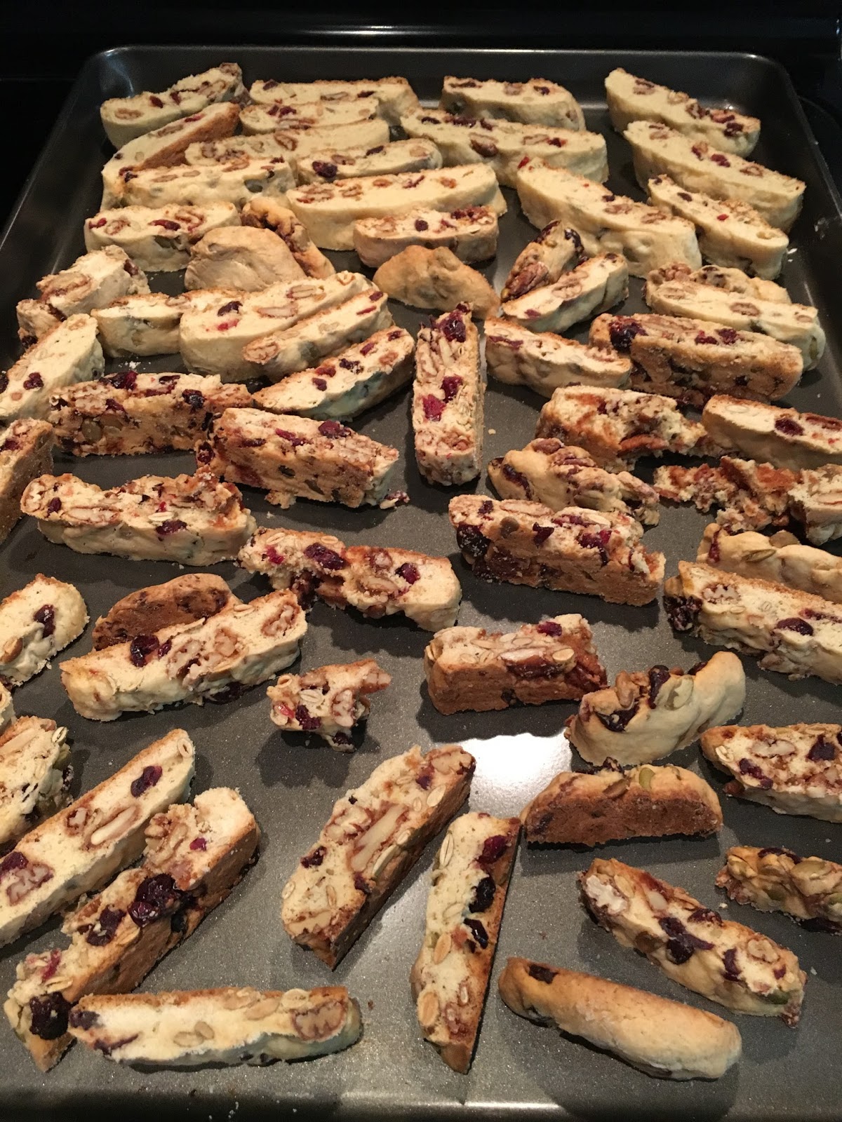 Life Without Alu?: Colorful Biscotti (with Cranberries, Pepitas and Pecans)