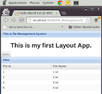 ExtJS with Java: Layout Example with ExtJS MVC