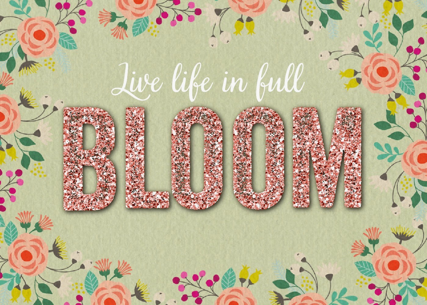Digital Designs Scrapbooking: Live Life in Full Bloom