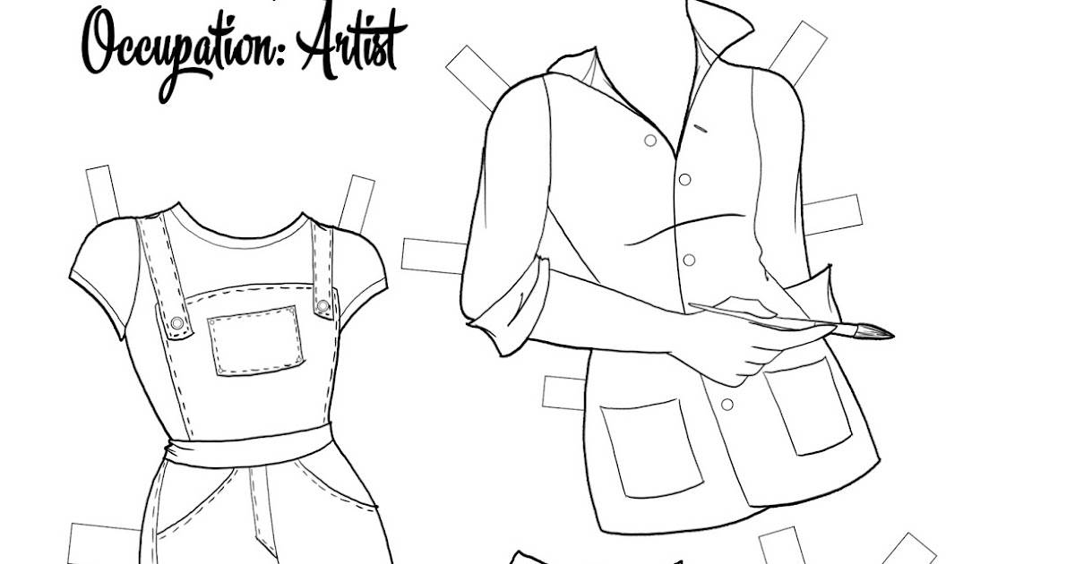 Paper Doll School: Paper Doll Collaboration 2017: Occupations