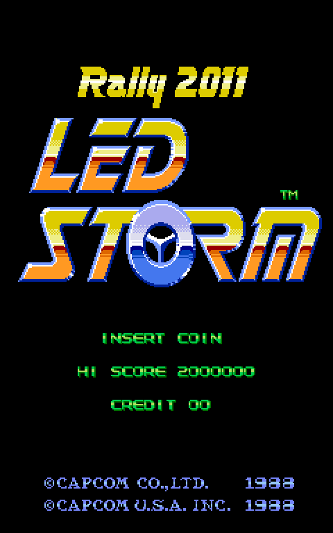 VGJUNK: LED STORM: RALLY 2011 (ARCADE)