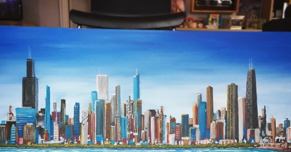 Nick's Art and Animation Blog: Chicago Skyline