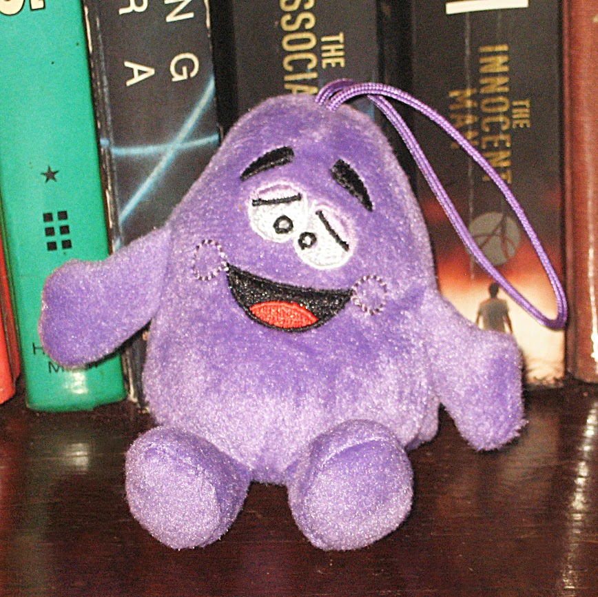 Percy's Fast Food Toy Stories : Grimace Plush McD
