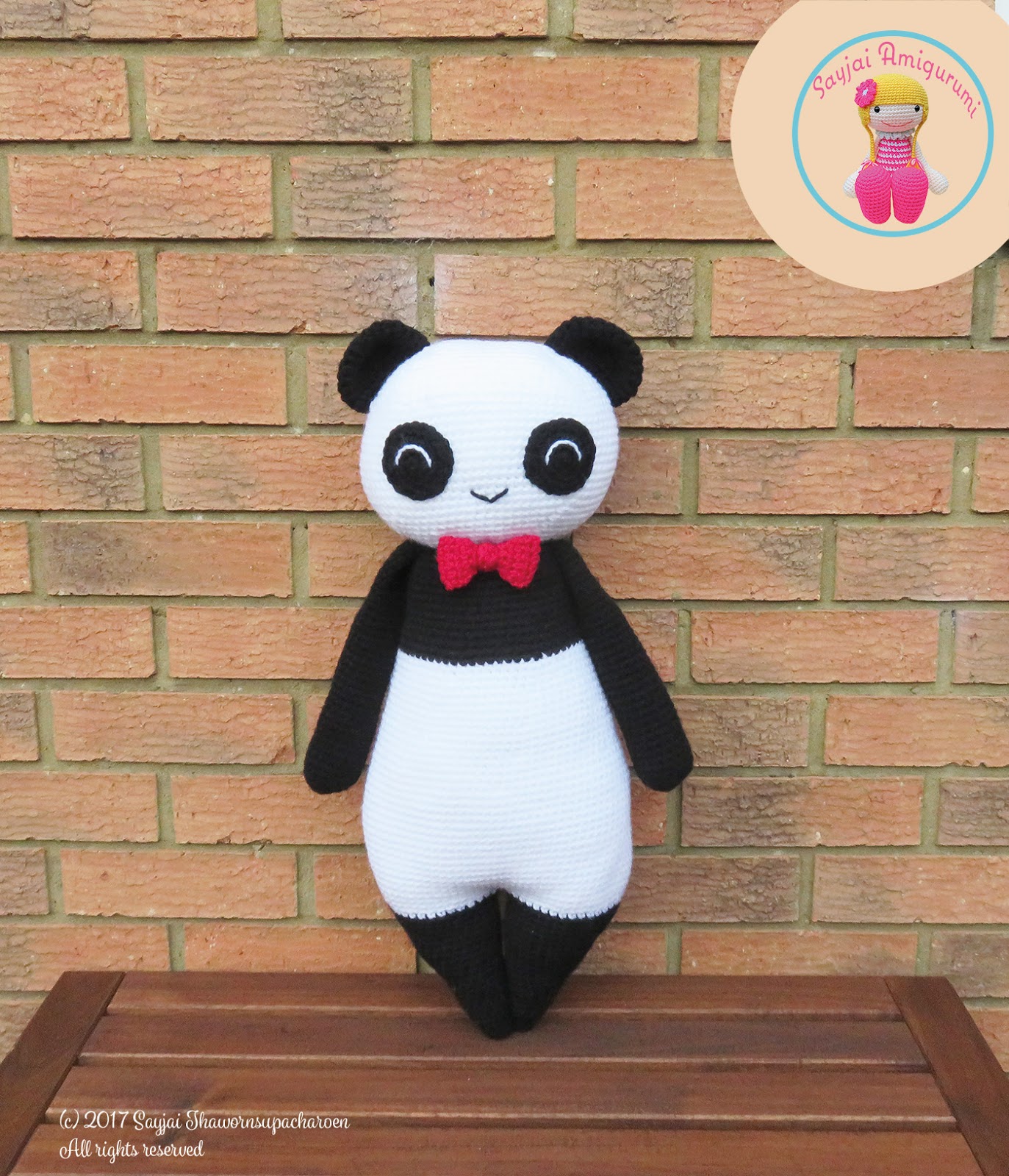 Big Panda Crochet Pattern - Sayjai Amigurumi Crochet Patterns and ...