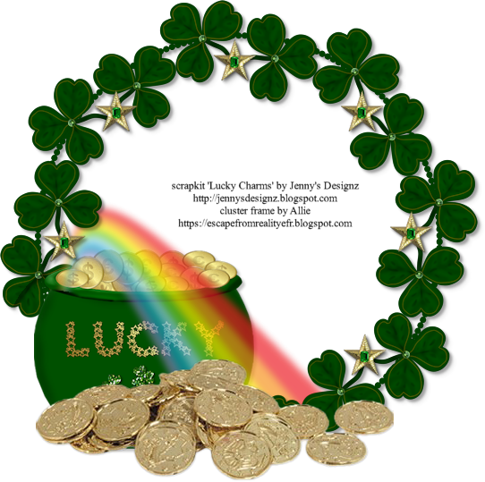 Escape From Reality Blog: FTU Cluster Frames "Lucky Charms"