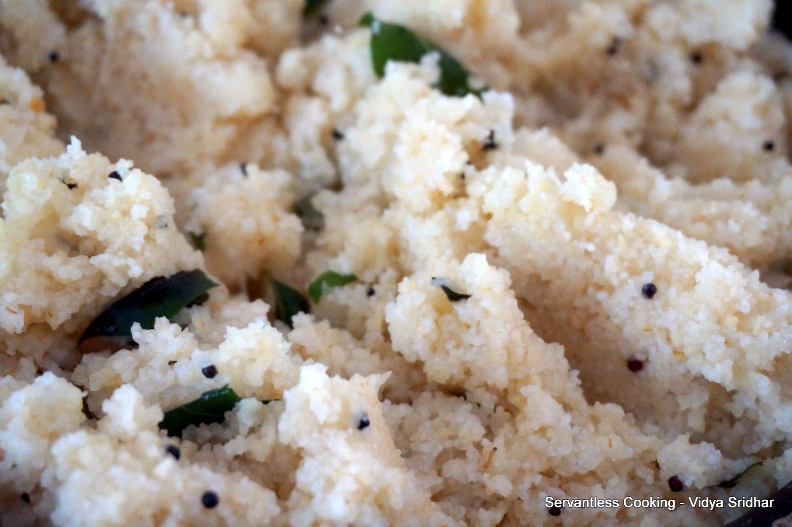 Servantless cooking : Arisi upma (Rice upma)