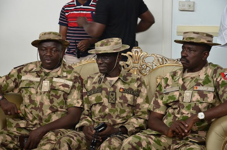 Photos: Borno state governor hosts Chief of Army Staff, Buratai, other ...