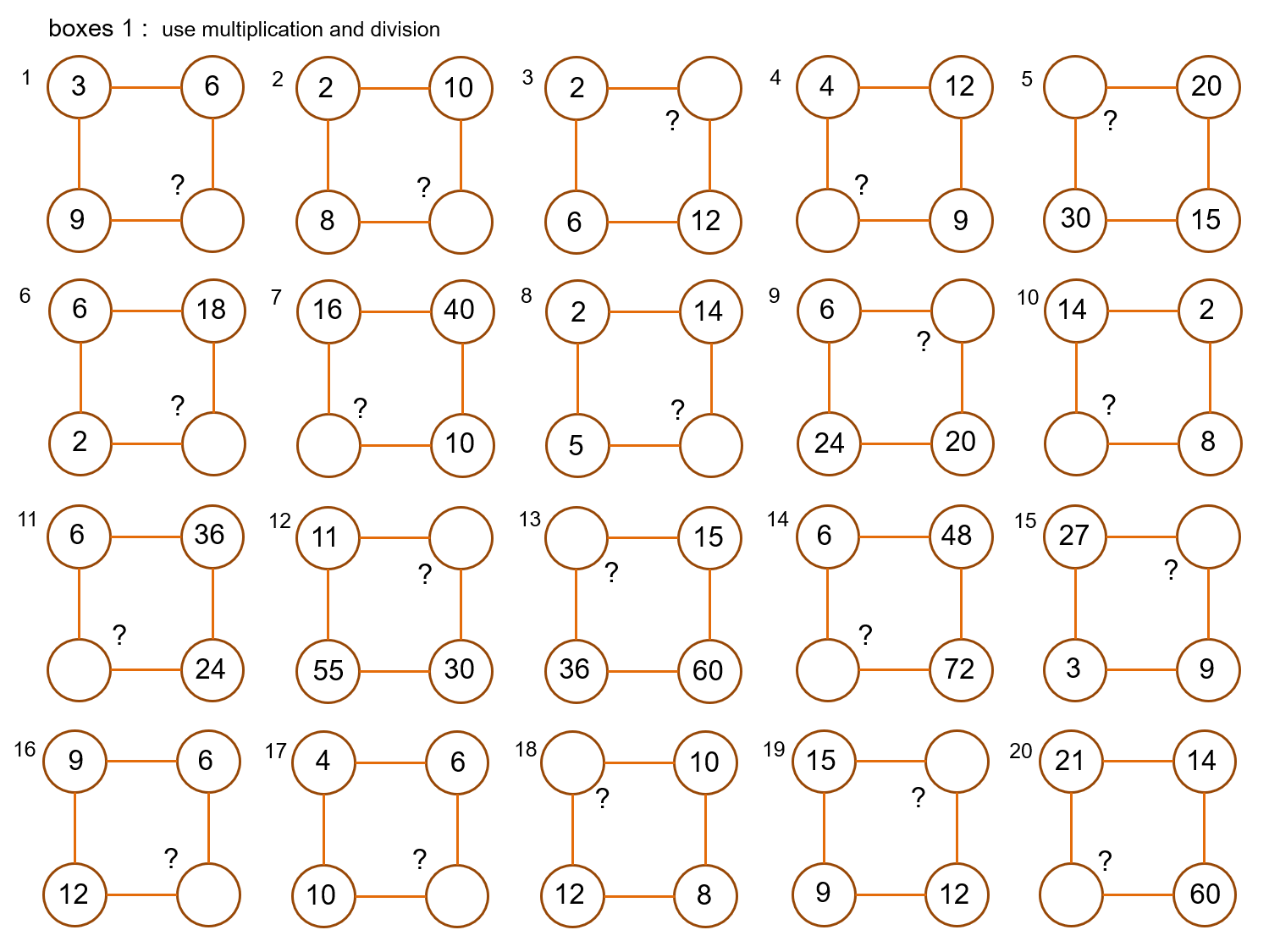 MEDIAN Don Steward mathematics teaching: boxes resources