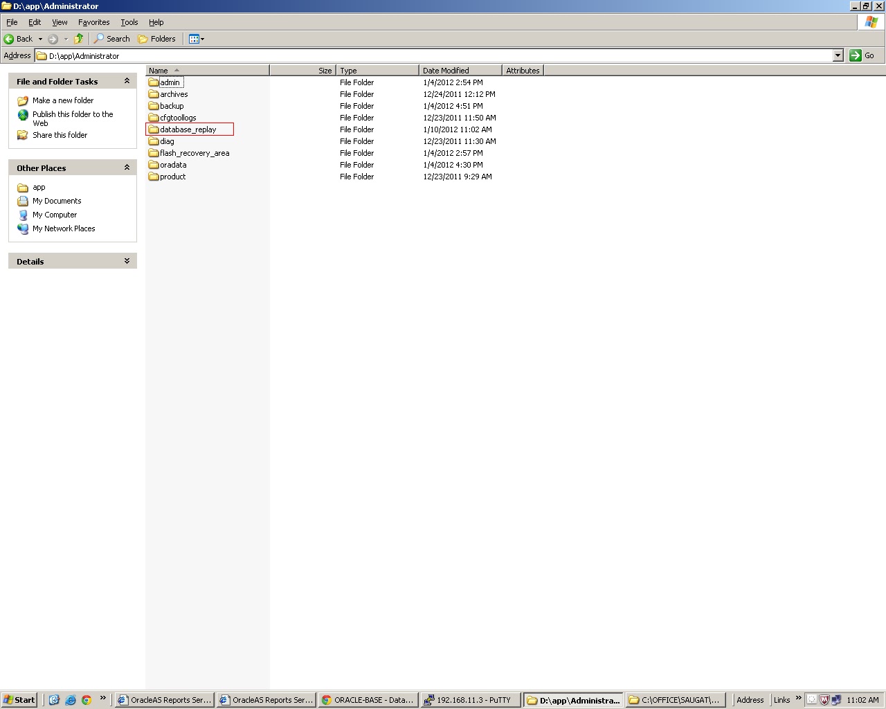 Saugat Chatterjee's Oracle DBA blogs