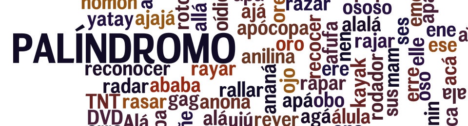 El rincón de Lucas: Los palíndromos