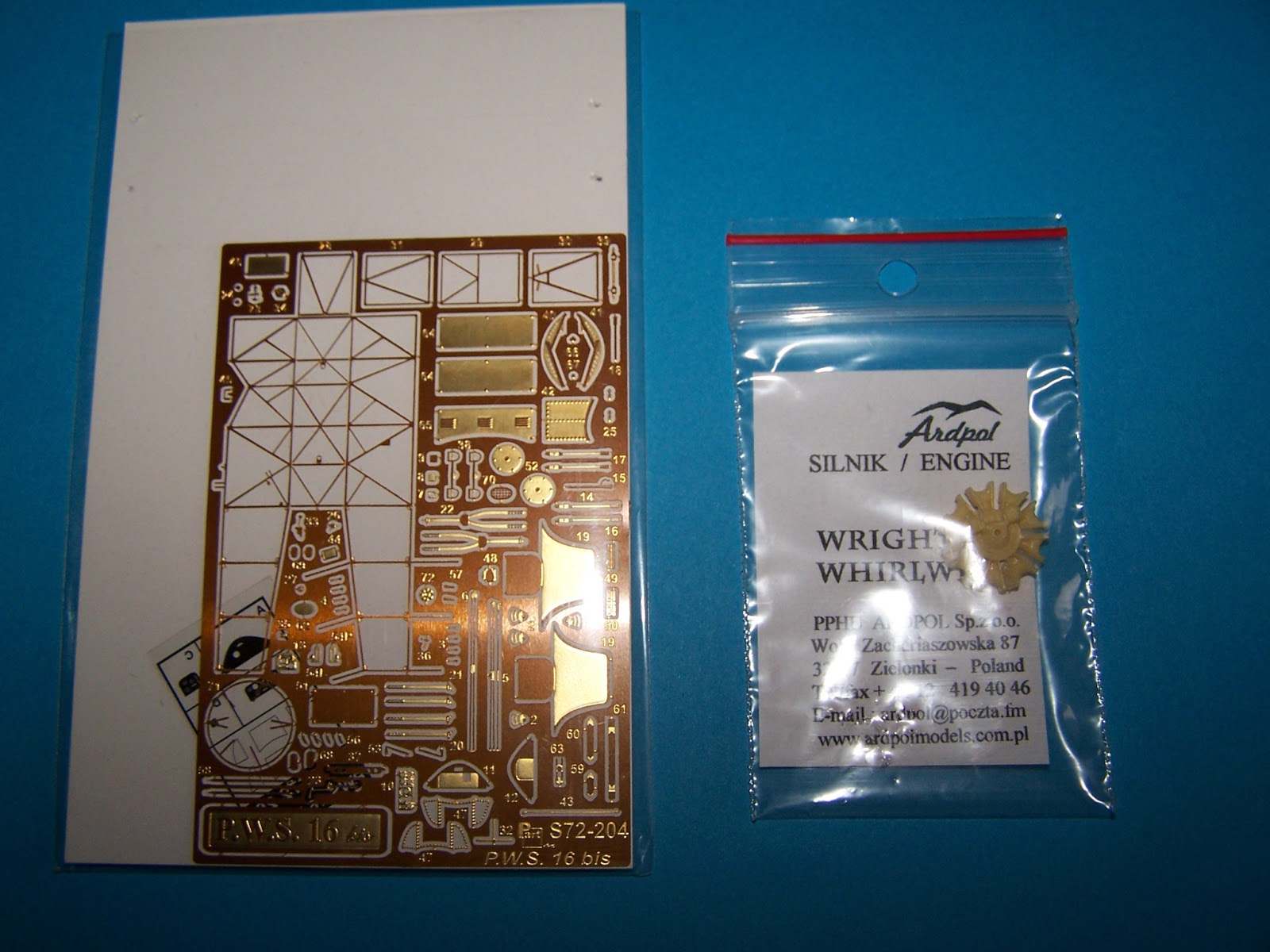 Modele z Szachownicą: PWS 16 bis (luty 2009, Lotnictwo II RP # 1)