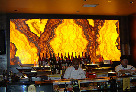 Innovation, Style and Progress: Thin-backlit marble