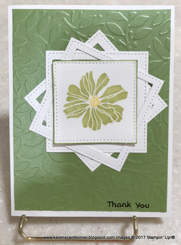 karenscardkorner: Stampin' Up! Stitched Shapes Framelits