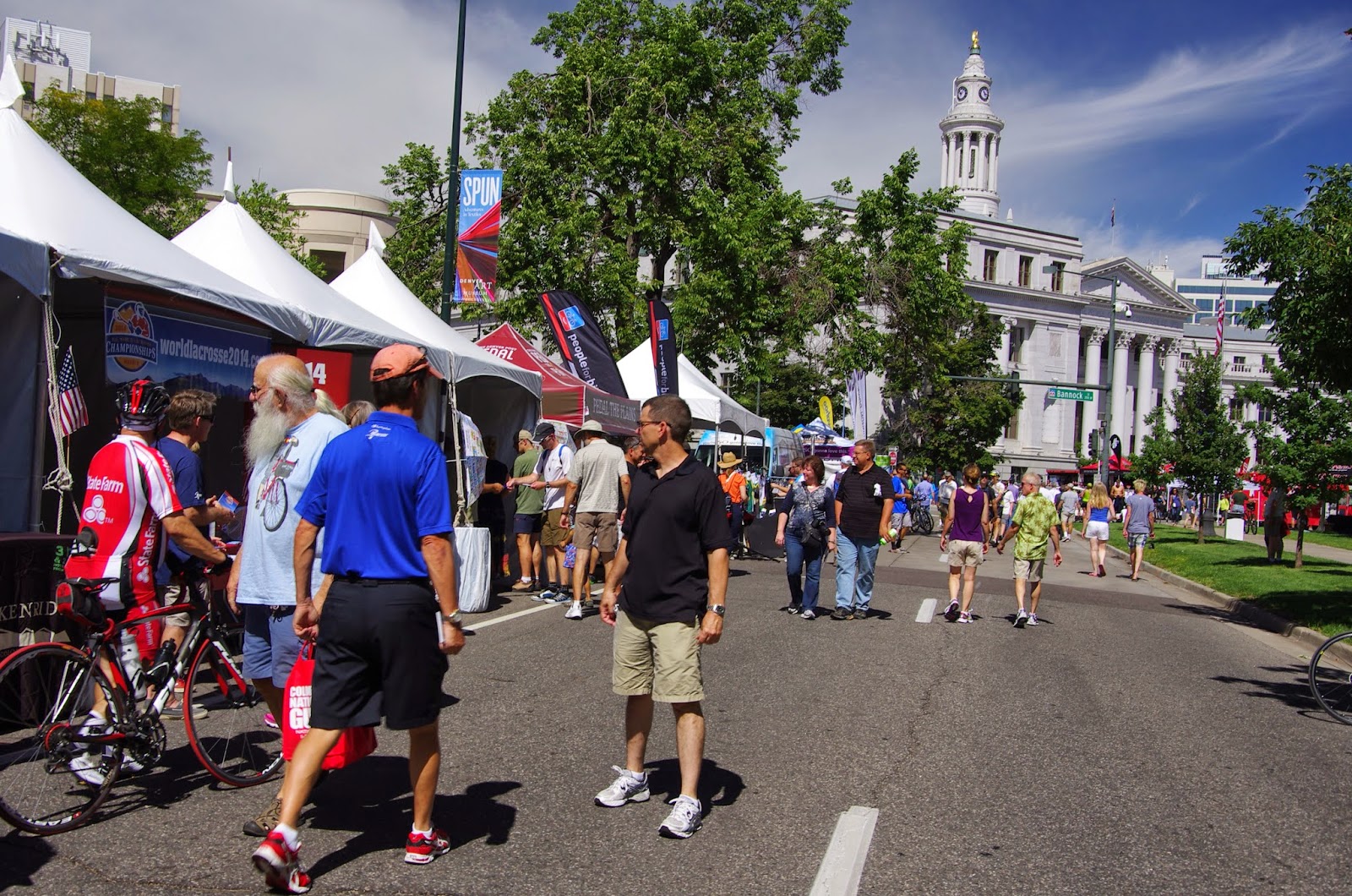 On the path of the 2014 USA Pro Challenge - Denver - Pedal Dancer®