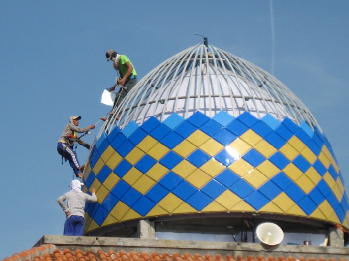 Metode Pemasangan Panel Kubah Masjid - pembuat atap kubah
