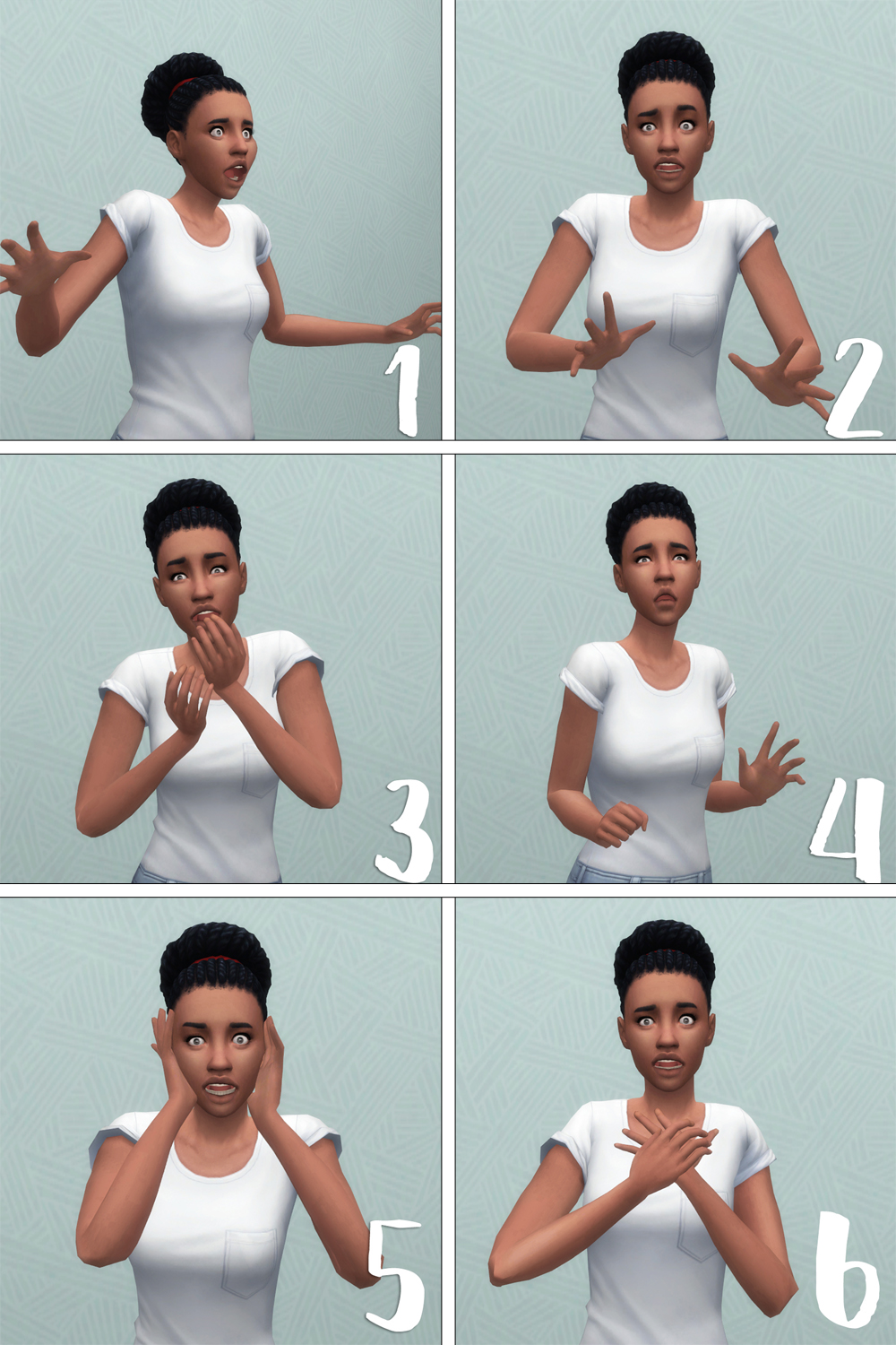 TS4: Shocked and Surprised Pose Set | History Lover's Sims Blog