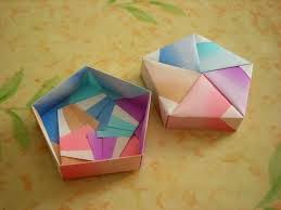 origami pentagon box ~ easy origami instructions for kids crafts