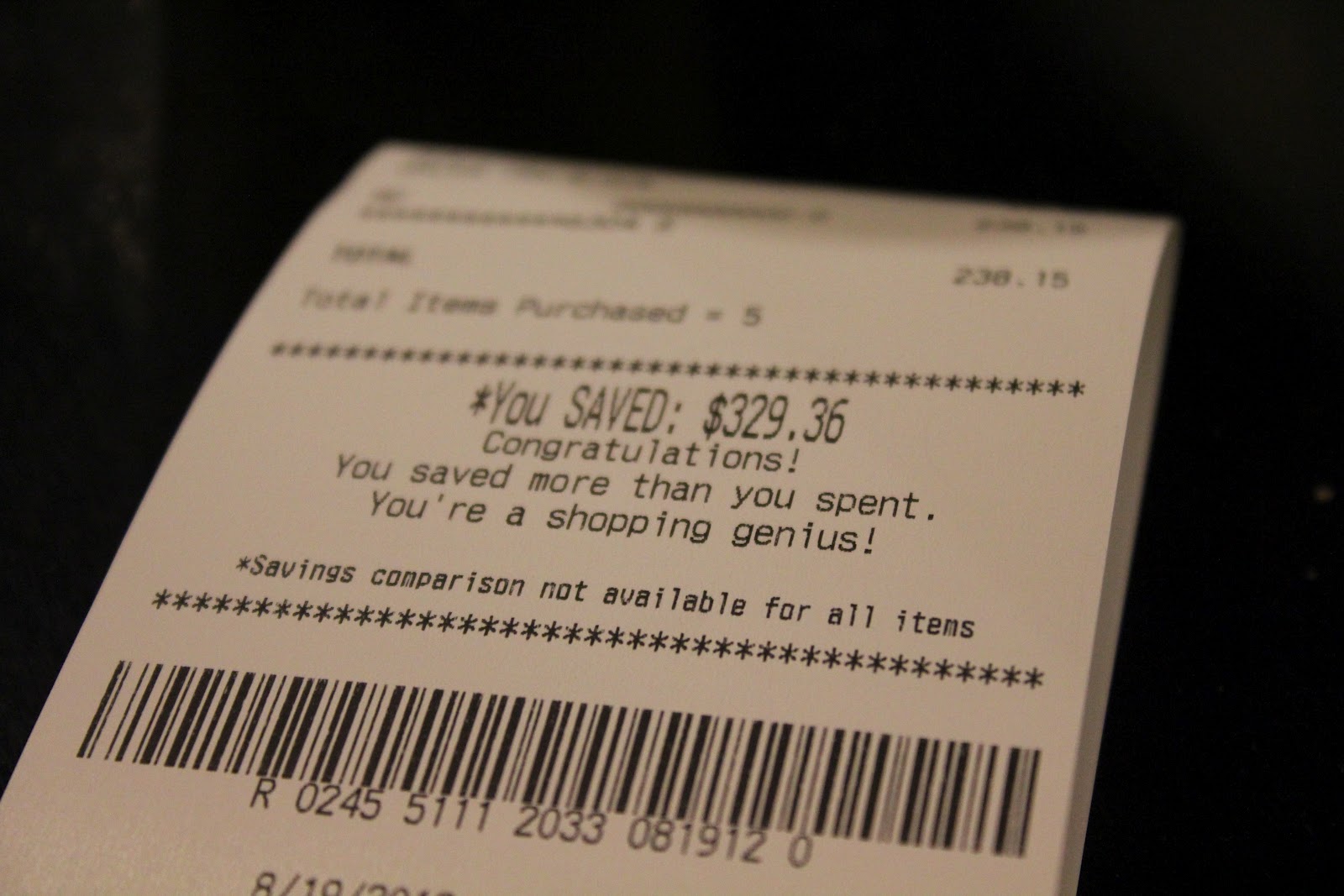 Dashboard Diary: I'm not gonna lie, I'm quite the thrifty shopper