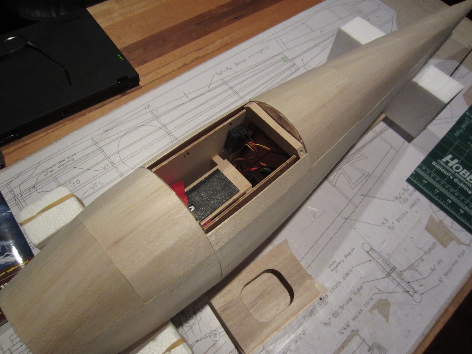 Texas-RC: Fuselage is fully sheeted